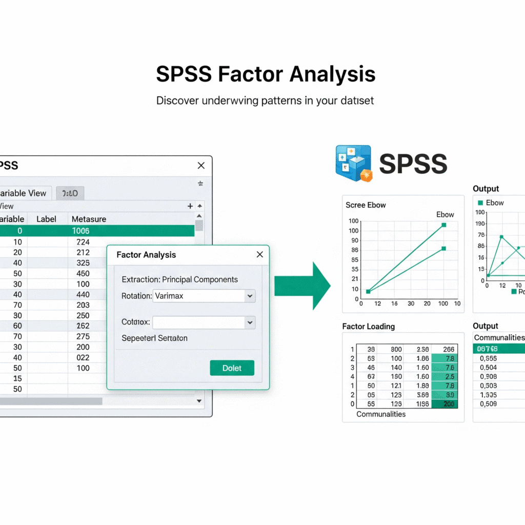 I can help you conduct factor analysis using SPSS - Statssy