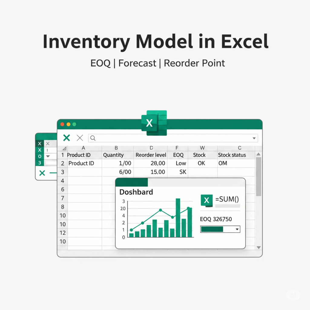 I can help you build inventory management model using Excel - Statssy